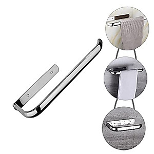 Angoily Tissue Hanger Wall Mounted Clothing Rack Heavy Duty Coat Hangers Wall Mounted Towel Holder Roll Kitchen Towel Ring Household Towel Shelf Kitchen Towel Racks Cabinet Paper Rack