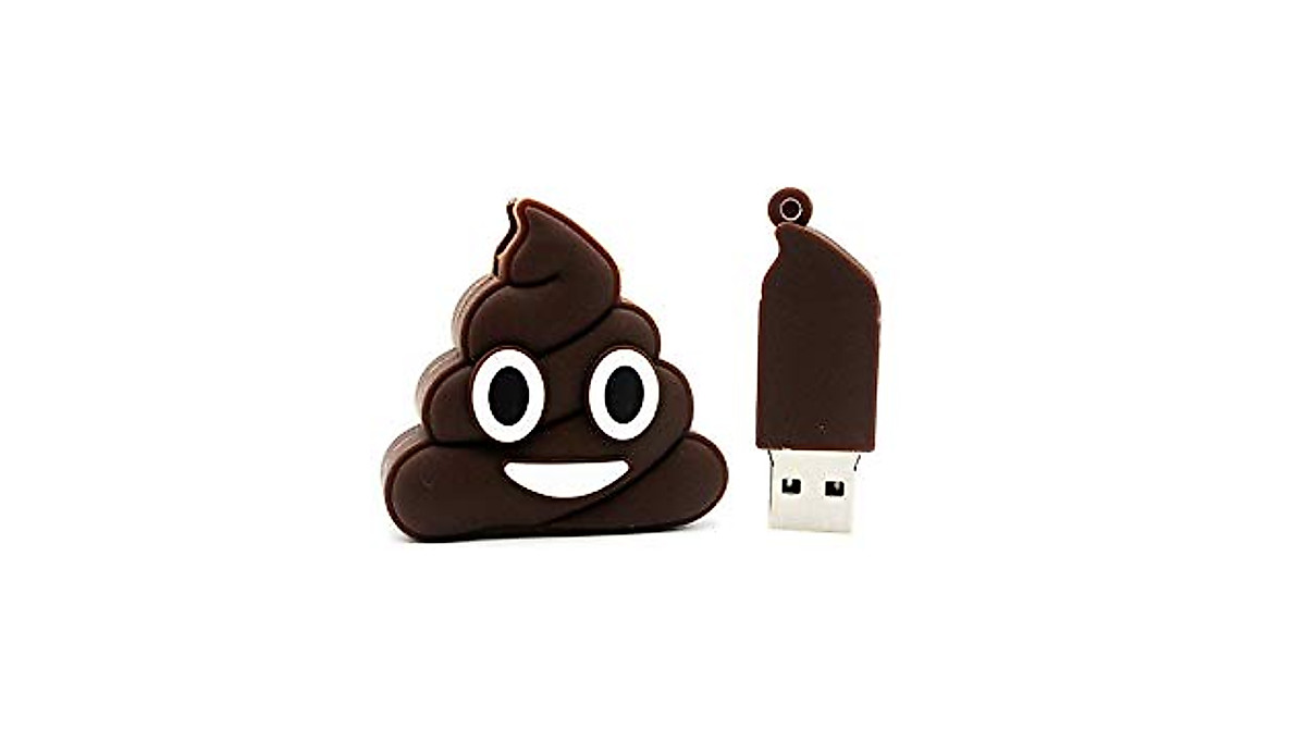 2.0 Brown Poop Poo Emoji 16GB USB External Hard Drive Flash Thumb Drive ...