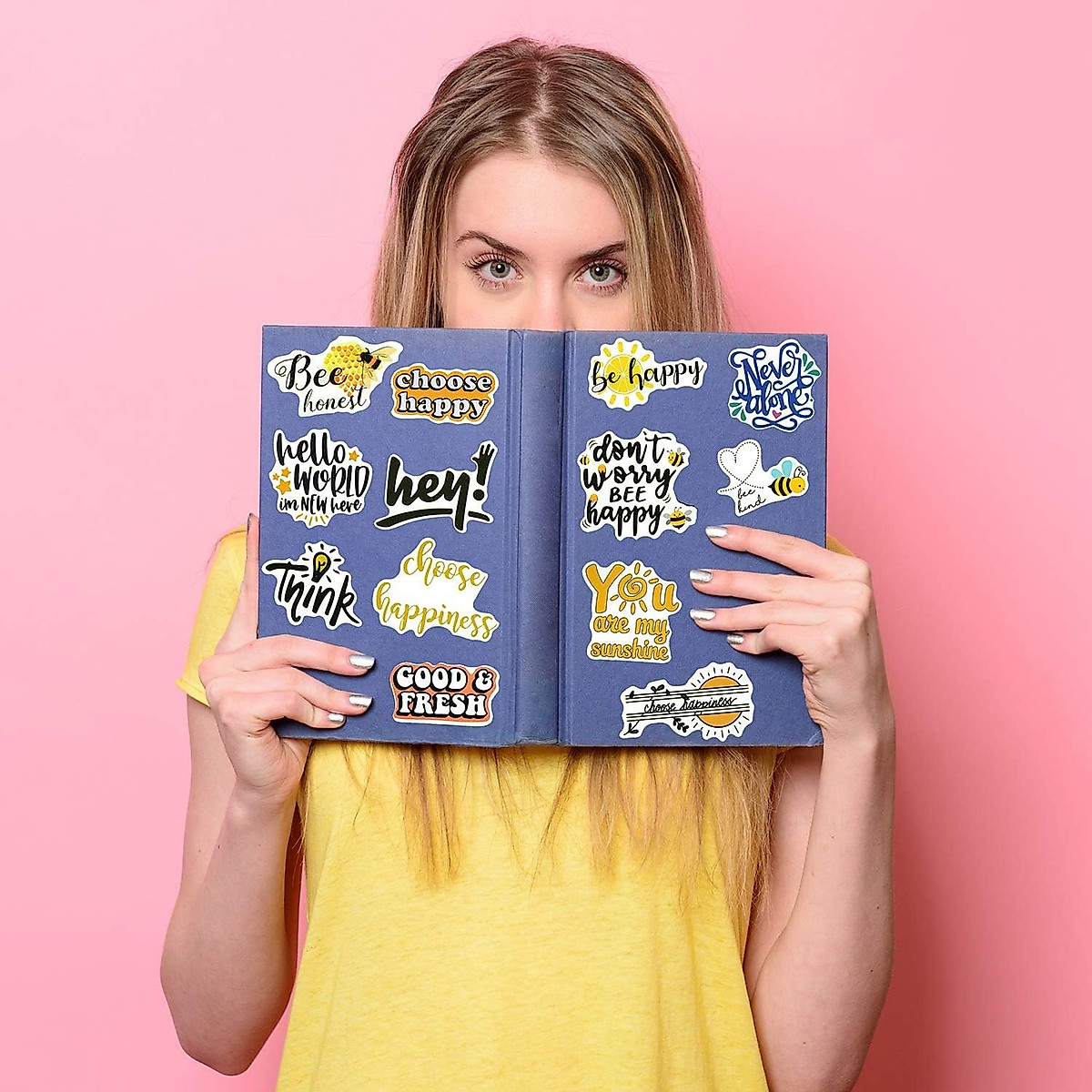 LIFEBE 250Pcs/Pack Inspirational Stickers for Water Bottles, Motivational Stickers for Teens, Students, Teachers, Employees, Vinyl Waterproof Durable Laptop Sticker Decals for Computer