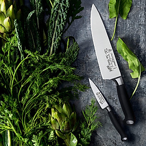 Messermeister San Moritz Chef & Parer Set - Includes 8" Stealth Chef's Knife & 3.5" Paring Knife - Rust Resistant & Easy to Maintain