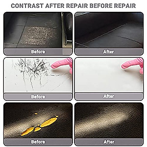 BUDOCI Leather Repair Kit for Furniture,12 Colors Leather Repair Kit, Easy Match Color to Repair Scuffed & Faded Leather Furniture,Vinyl Repair Kit for Car Seat, Sofa,Jacket, Boat Seat