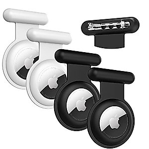 Airtag Holder for Kids Hidden-4 Pack Apple Air tag Holder Kids GPS Tracker Case,Kids Airtag Holder,The Hidden Air Tags with pin is,sutable for Children, Elderly, Backpack,Luggage.