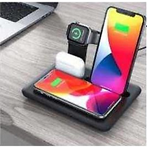 4 in 1 Fast Charging Station, Multi-Function Wireless Charging Dock