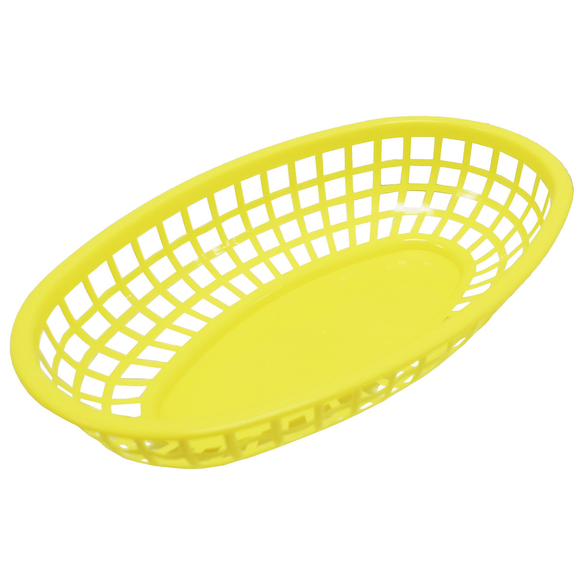 Set of 36 Yellow Black Duck Brand Oval Fast Food/Deli Baskets, 9.25 by 6 -Inch (36, Yellow)