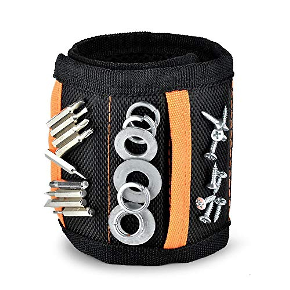 Magnetic Wristband Tools Gift for Men,Tool Belt Magnet Wrist for Holding Screws with 15 Strong Magnets,Nails,Drill Bits-Best Unique Tool,DIY Handyman,Gift for Him