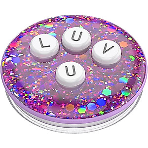 ​​​​PopSockets Phone Grip with Expanding Kickstand, Graphic PopGrip - Alphabet Soup LUV