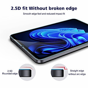doeboe Screen Protector for iPad Mini 6 (8.3 inch, 2021), 2 Packs Tempered Glass 9H Hardness Protector for New iPad Mini 6th Generation, with Auto Exhaust Function, Bubble Free, Anti Scratch