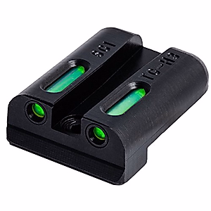 TRUGLO TFX Handgun Sight | Durable Shock-Resistant Compact Brightly Glowing Tritium & Fiber-Optic Xtreme Day/Night Sight, Compatible with Sig Sauer #8/#8 Handguns