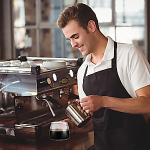 8 Pcs Glass Coffee Mugs 12.5 oz Clear Mugs for Hot Beverages Ribbed Espresso Cups Glass Coffee Cups in Vertical Stripes with Light Yellow Handle Vintage Glass Coffee Cups for Tea Latte Milk Juice