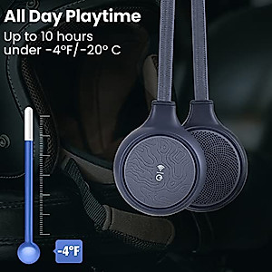 OutdoorMaster Wireless Bluetooth 5.0 Helmet Drop-in Headphones HD Speaker Chip Compatible with Audio-Ready Helmet with Built-in Mic for Motorcycling Easy Control Buttons IP45 Sweat-Resistance