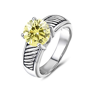 UNY Ring Vintage Antique Femme Designer Fashion Brand David Jewelry love Wedding Christmas Valentine Gift (6, peridot-zirconia)