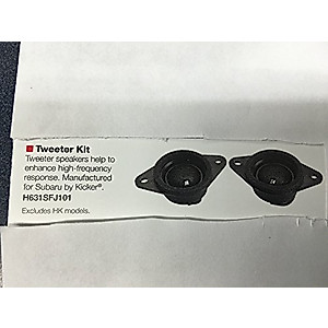 Genuine Subaru Tweeter Kit by Kicker Wrx STi Forester Crosstrek Impreza H631SFJ101 NEW