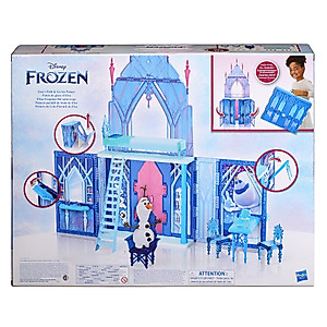 Disney Frozen 2 Elsa's Fold and Go Ice Palace, Castle Playset, Toy for Kids Ages 3 and Up