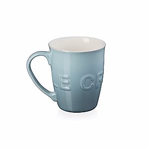 Le Creuset Stoneware 20 oz Extra-Large Logo Coffee Mug, Sea Salt