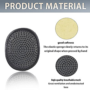 Riff Replacements Earpads Protein Leather Memory Foam Repair Parts Compatible with Skullcandy Riff On-Ear Headphones (Black)