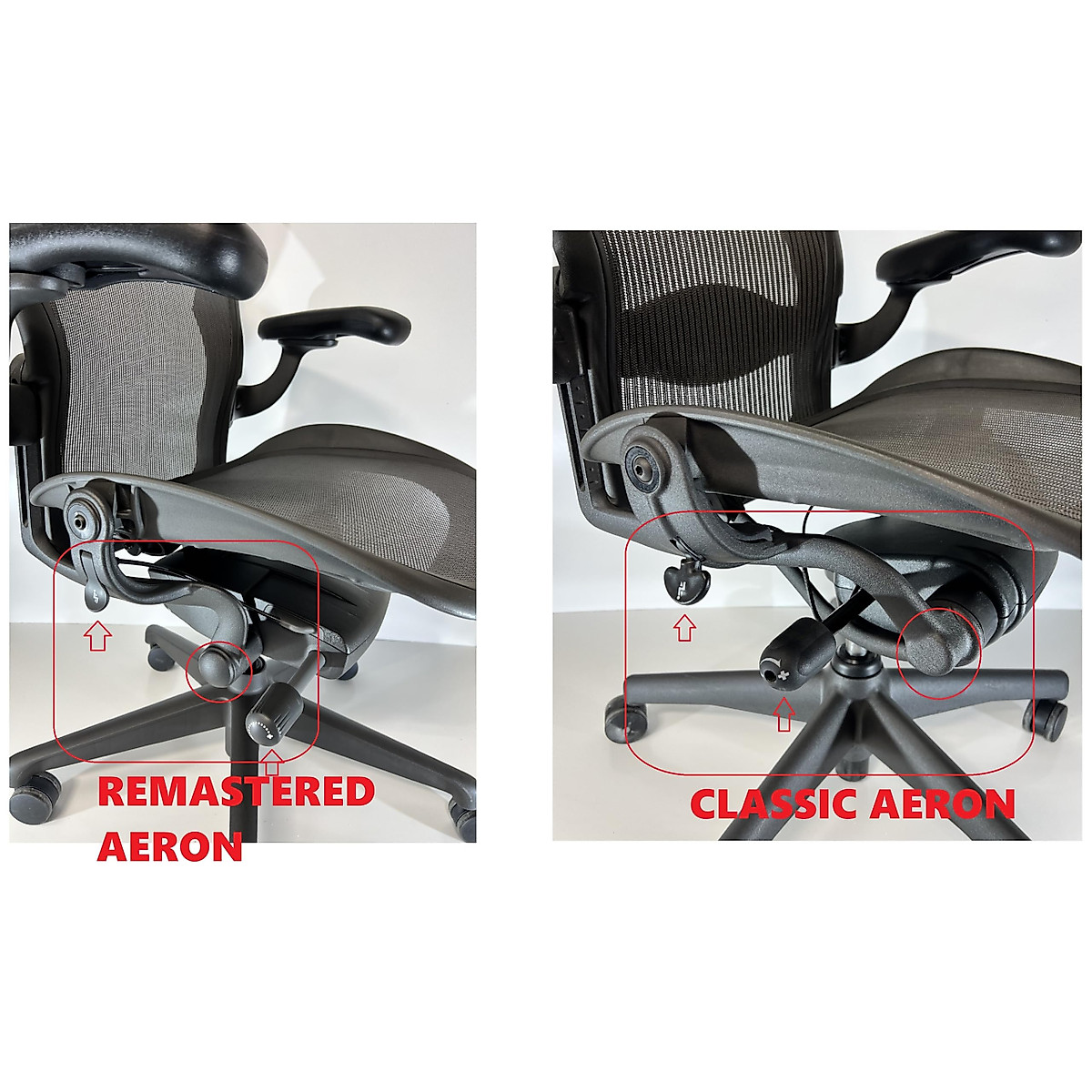 ERGOKING Headrest Compatible with Herman Miller Aeron Remastered Fully Adjustable Height & Tilt, Removable Coat Hanger Graphite Frame, Graphite Mesh