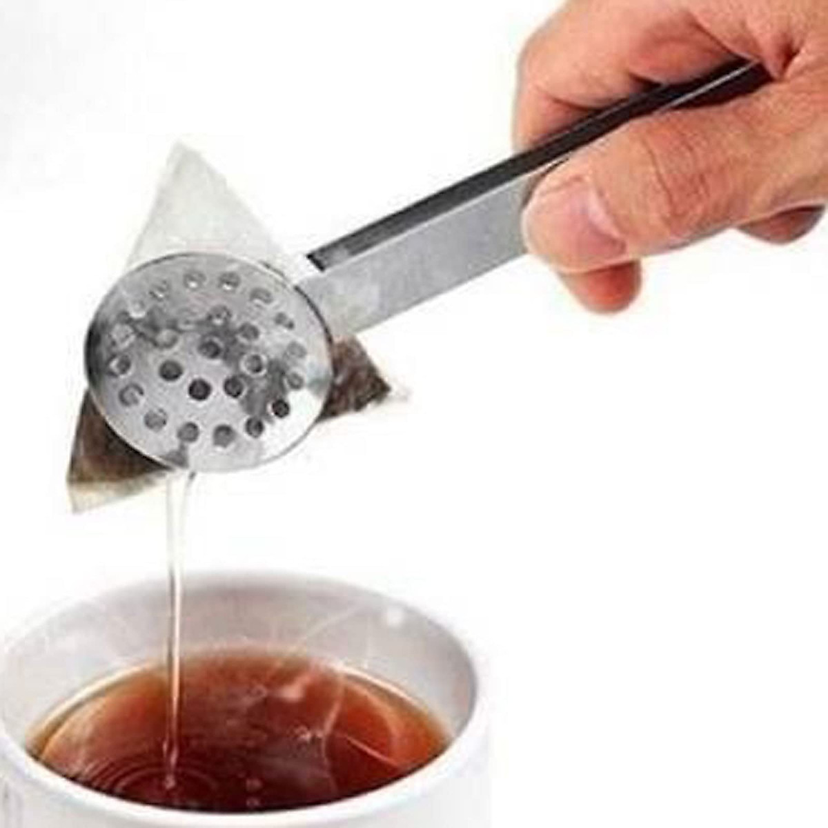 ACSONS ice Tongs Teabag Holder Grip Stainless Steel Tea Bag Tongs Strainer Clip Tea Bag Squeezer for Loose Tea Gripping Ice Cubes Loosing Leaf