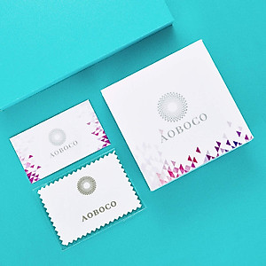 AOBOCO Love Heart Bangle Bracelet Sterling Silver Women Bracelet Embellished with Blue-purple Crystals from Austria, Fine Anniversary Birthday I Love You Jewelry Gifts for Wife Girlfriend Daughter