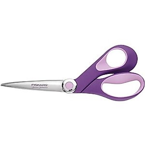 Fiskars 12-39857097 Razor Edged No. 8 Offset Handle Softgrip Scissors, Donna Dewberry