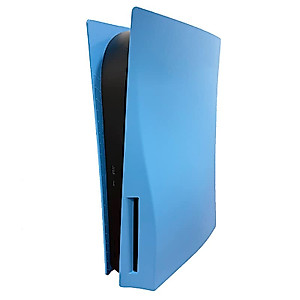 Gaming Console Faceplate Cover with Cat Grips for PS5 Disk Edition Skin Shell Skin Hard Protective Shell Blue