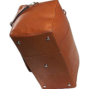 Piel Leather Traveler's Select Large Duffel Bag, Saddle, One Size