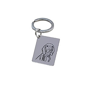 Dog Tag keyring, Customization Jewelry, Personalised Keyring - Calendar Photo Engraved Key Chain Fob - Pet Picture Jewelry, Pet Tag with Address, Dog Picture with address, Engraved your Phone Number
