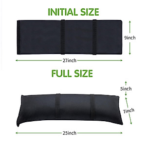 Malomke Umbrella Base Weight Sand Bags, Sand Bags for Weight, 2 x 44 LBS Fillable SandBags for Umbrella Base, Cantilever Patio Umbrella, Trampoline, Outdoor Garden Backyard Furniture(Without Sand)