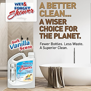 Wet & Forget Shower Cleaner Weekly Application Requires No Scrubbing, Bleach-Free Formula, 64 Ounce (Pack of 1)