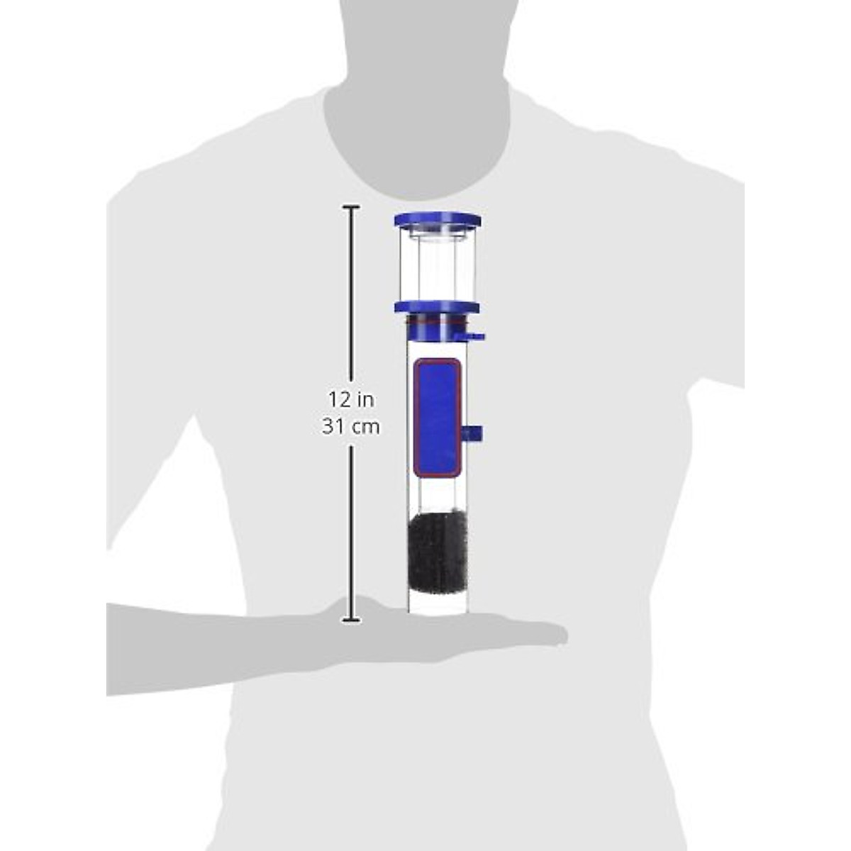ESHOPPS Nano Skimmer | Protein Skimmer for Nano Tanks | New improved adjustable magnetic mount | Adjustable water height. Minimal foot print. Fits most All in one tanks back chamber