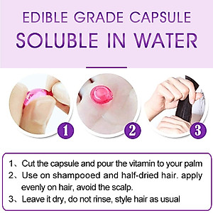 SEVICH Red Intensive Repair Capsules - Moroccan Oil & Jojoba Duo | Color-Lock Technology for Dyed Hair | Anti-Frizz Hair Serum Capsules (30 Count)