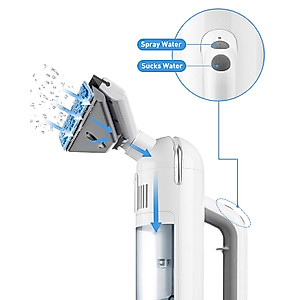 Window Vacuum Squeegee, Cordless Window Vacuum 3 in 1 Window Vac Window Vacuum Cleaning Tool with 260ml Water Tank for Glass Doors Shower Car Window Mirror