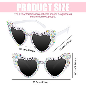 JUSTOTRY Bride Sunglasses For Bachelorette Bride To Be Sunglass For Bachelorette Party Gifts Accessories Party Favors