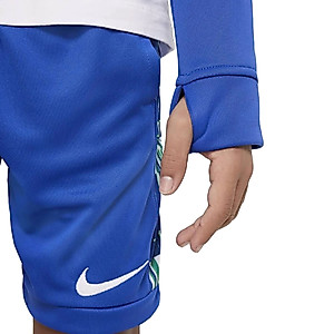 Nike Kids Boy's Therma GFX Pullover Hoodie (Little Kids/Big Kids) Game Royal/White SM (8 Big Kids)