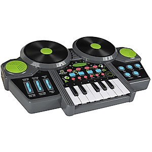First Act Discovery Musician DJ Mixer, ASMR Generator - Create Custom Beats, Remix Sounds, Add Drums, and Scratch Like A DJ! - Great for Beginners, Makes Learning to Music Easy and Fun