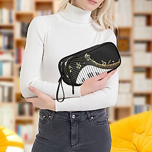 Emelivor Musical Instrument Pencil Case Big Capacity Pencil Pouch Pencil Bags with Zipper Pencil Box for Girls Boys Women Adults Kids Students Office School Supplies Pen Case Organizer