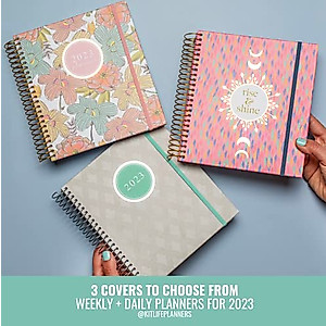 KITLIFE 2023 Keeping it Together Daily Planner | Chic Women’s Planner with Monthly Calendar – Spiral Bound Hardcover Appointment Book – Schedule Your Business Day – Agenda with Premium Paper, Floral