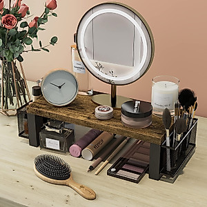 WESTREE Monitor Stand Riser with Storage, Desktop Computer Monitor Stand, Multi-Purpose Desk Organizer Shelf for Laptop Computer PC