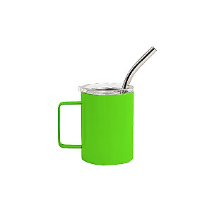 Siesta Drinkware - Mini Shot 3oz Mug Tumbler - Double wall Vacuum Insulated - Nonslip bottom - Stainless Steel Tumbler - Customizable (Neon Green)