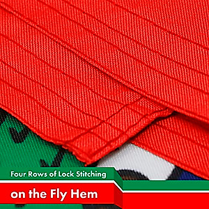 G128 Mexico Mexican Flag | 3x5 Ft | LiteWeave Pro Series Printed 150D Polyester | Country Flag, Indoor/Outdoor, Vibrant Colors, Brass Grommets, Thicker and More Durable Than 100D 75D Polyester