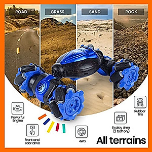 Remote Control Car Boys Gifts: Gesture Sensing RC Stunt Cars Kids Toys for Age 6 7 8 9 10 11 12 Year Old - Best Birthday Gifts