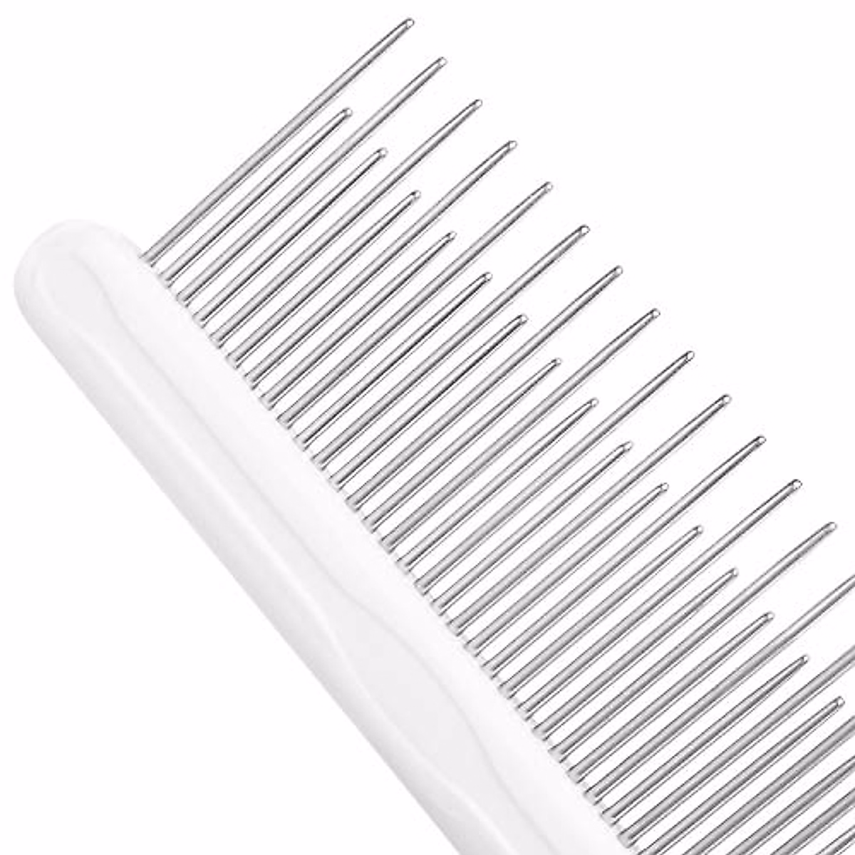 Dog & Cat Combs For Grooming Long Haired Cats & Dogs - Top Pet Detangler Brush For Long & Curly Hair - Comb Removes & Prevents Matted Fur - Perfect For Goldendoodle, Poodle Mixes, and Cat Undercoat