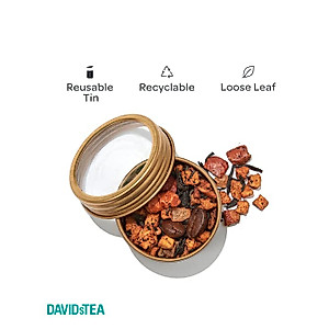 DAVIDsTEA David’s Top Teas Sampler, Loose Leaf Tea Gift Set, Assortment of 12 Fan Favourite Teas, 109 g / 3.8 oz