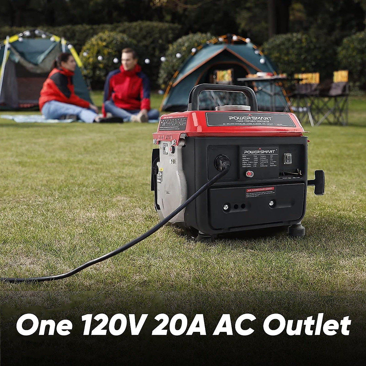 PowerSmart 1200W Portable Generator, Small Generator for Camping Outdoor, Ultralight, EPA & CARB Compliant