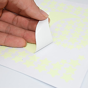 Zeelina Glow in The Dark Stars for Ceiling 1049 Pieces Adhesive Wall Stickers Including Glow Stars and The Moon,Glowing Stars for Ceiling and Wall Decals,Perfect for Kids Bedroom and Kids Birthday