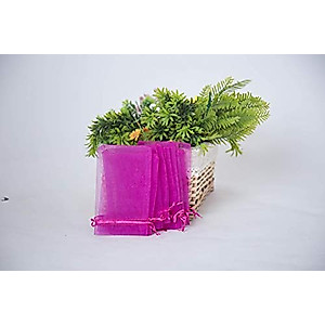 Xin 50pcs 5x7inch(about12.7x17.8cm）transparent drawstring organza bags, jewelry bags, wedding party Christmas gift bags, cosmetics gift bags (grey)