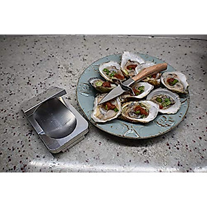 J&J Products The EZ-OYSTER Opener Shucking Tool & Oyster Opening Knife Gift Set