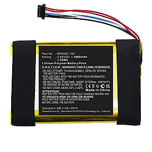 Synergy Digital Credit Card Reader Battery, Compatible with VeriFone e280 Credit Card Reader, (Li-pol, 3.85V, 1900mAh) Ultra High Capacity, Replacement for VeriFone BPK087-700 Battery