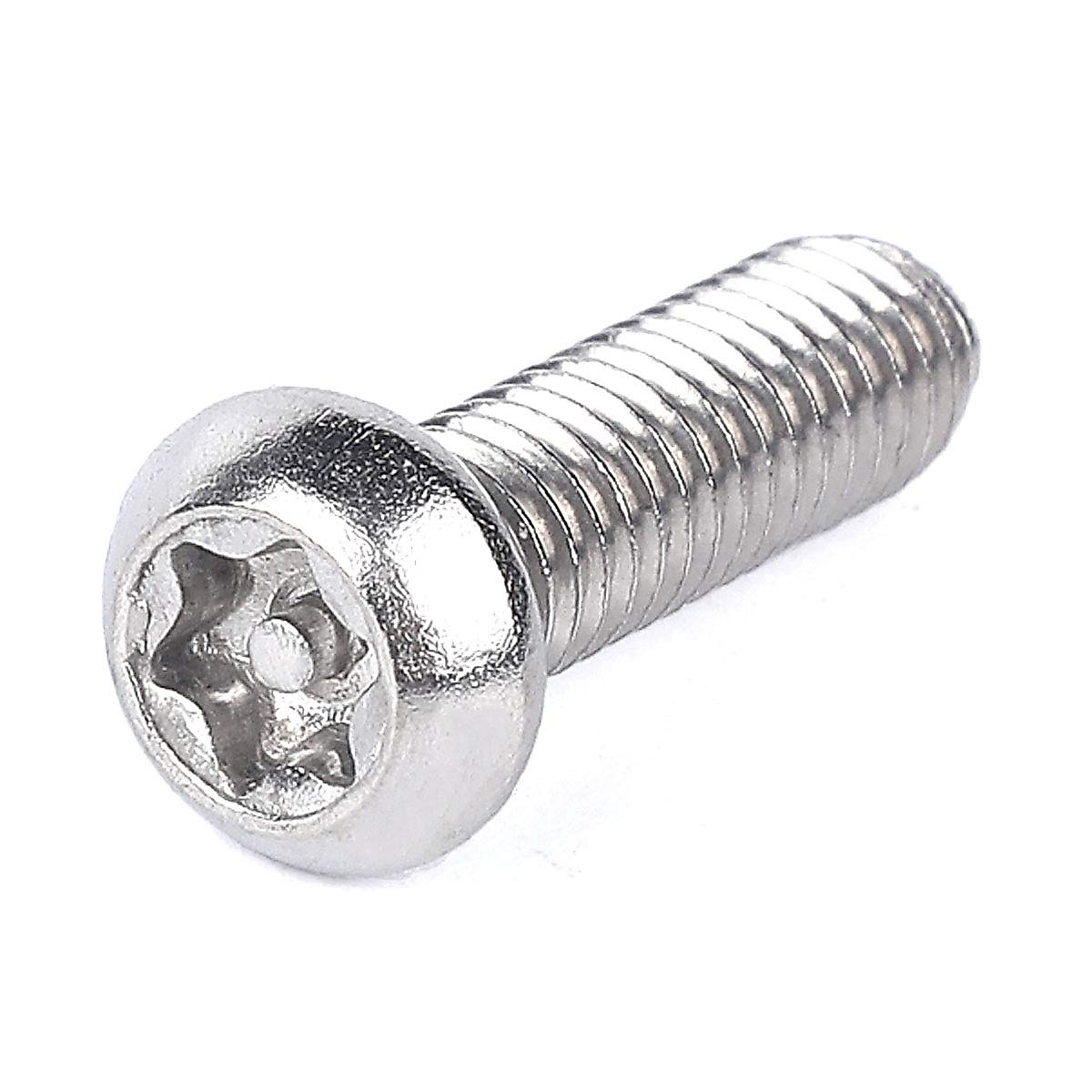 M6x16mm Stainless Steel Button Head Torx Security Anti Theft Screws（20Pcs）