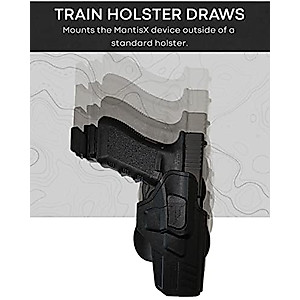 MagMount - Rail Mount Base Plate for Glock and Mantis X2, X3 and X10 | Fits Glock 17 19 22 23 26 | Magazine Base Plate Replacement (Black)