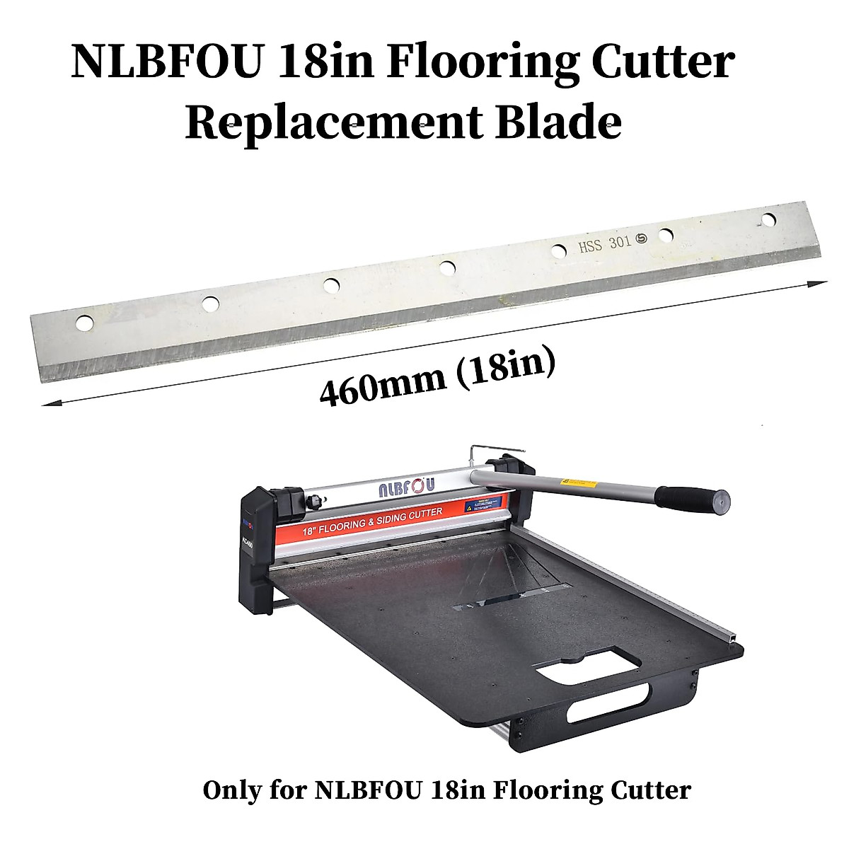 NLBFOU 18" Flooring & Siding Replacement Blade - for NLBFOU 18" Laminate Floor Cutter and Vinyl Floor Cutter